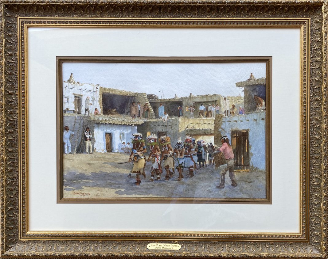 "Hopi Plaza Mixed Dance" David Halbach | ArtzLine.com